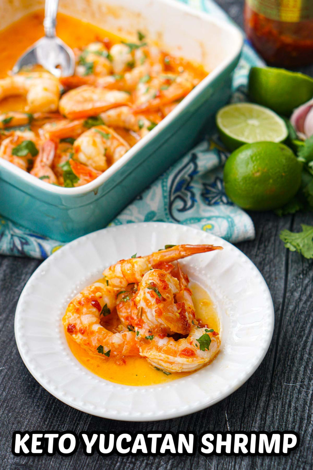 Keto Yucatan Shrimp Recipe | easy, spicy peel & eat shrimp dish!