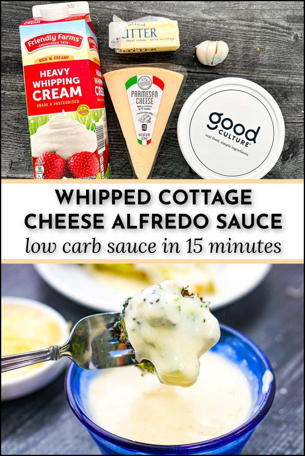 Keto Alfredo Sauce with Cottage Cheese | 10 minute cheese sauce