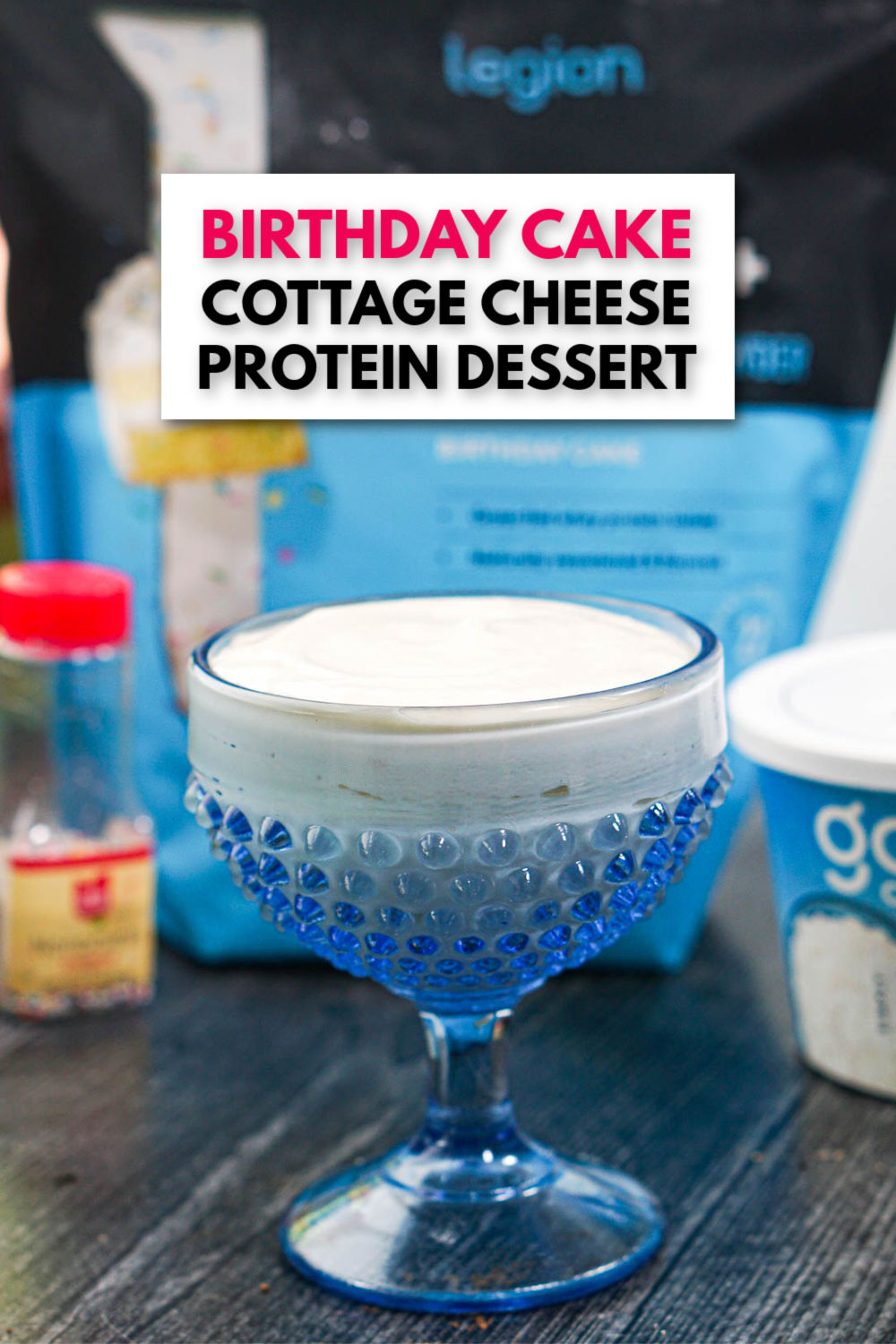 Keto Birthday Cake Cottage Cheese Protein Dessert Recipe