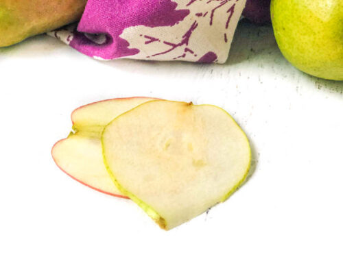 Pear Chips in the Oven (or Air Fryer) | easy & healthy snack recipe!